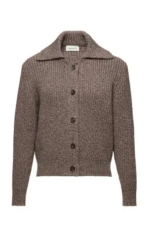 Magda Butrym Collared Wool Cardigan - Brown