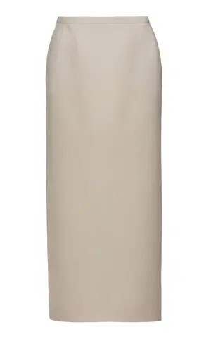 Magda Butrym Wool Maxi Skirt - Off-white