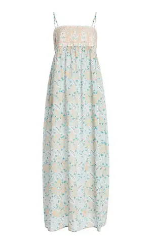 BOTEH Kynthos Cotton-blend Maxi Dress