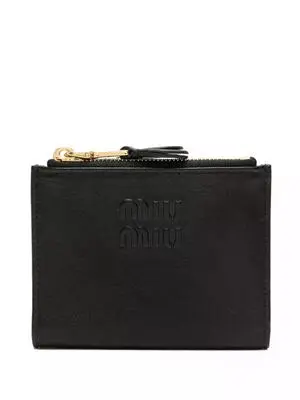 Miu Miu Logo-embossed Leather Wallet
