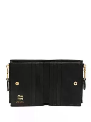 Miu Miu Logo-embossed Leather Wallet
