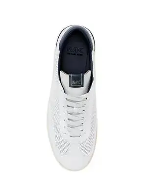 Michael Kors Perforated Leather Sneakers - White