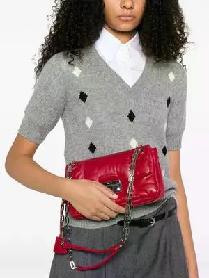 Prada Quilted Shoulder Bag - Red