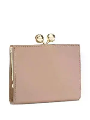 Furla Sfera Clasp Leather Coin Case - Neutrals