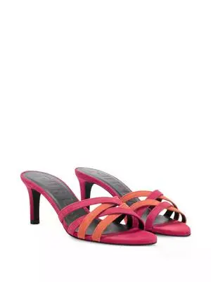 Furla Essential Crossover-strap Sandals - Pink