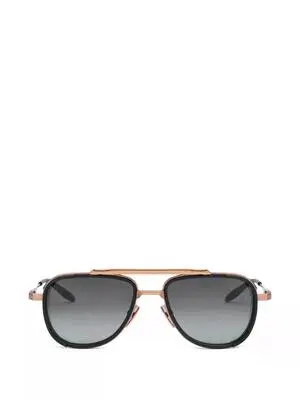 AKONI Spitzer Browline Sunglasses - Black