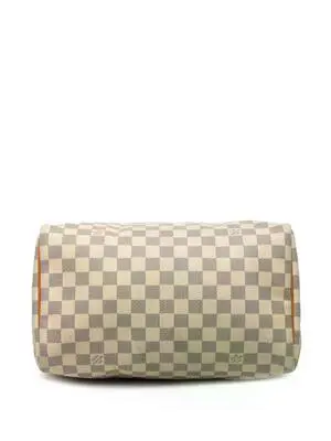 LOUIS VUITTON 2011 Damier Azur Speedy 30 Boston Bag - White
