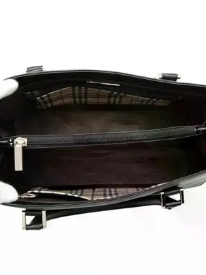 Burberry 2000-2017 Leather Tote Bag - Black