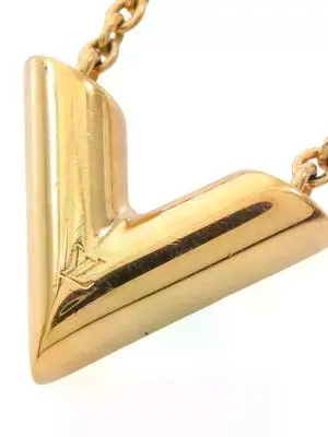 LOUIS VUITTON Essential V Necklace - Gold