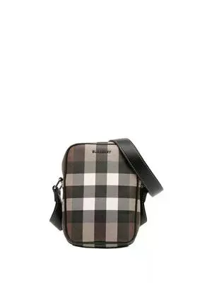Burberry Giant Check E-canvas Vertical Paddy Crossbody Bag
