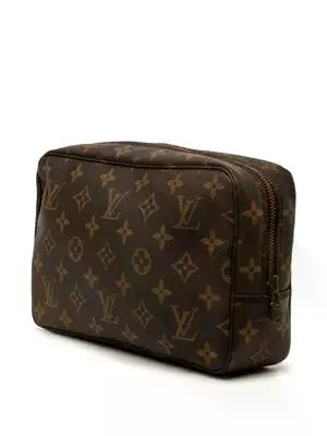 LOUIS VUITTON 1986 Monogram Trousse Toilette 23 - Brown