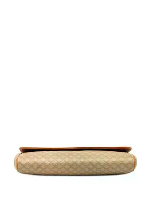 Celine 1992 Macadam Coated Canvas Clutch Bag