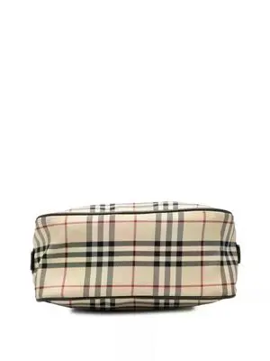 Burberry House Check Canvas Handbag - Brown
