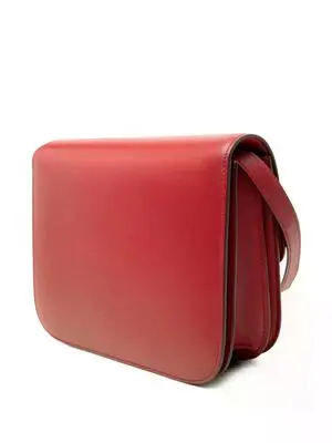 Celine 2017 Medium Classic Box Crossbody Bag - Red