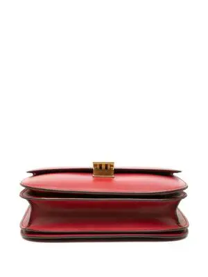 Celine 2017 Medium Classic Box Crossbody Bag - Red
