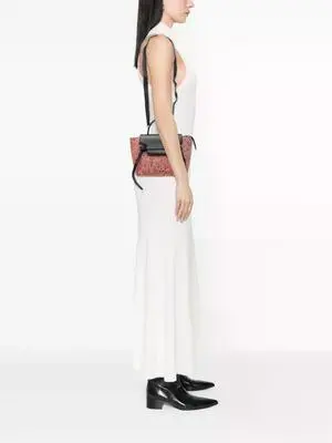 Celine 2017 Micro Tweed Belt Satchel - Black