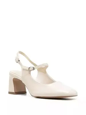 TAMARIS Buckle-strap Slingback Pumps - Neutrals