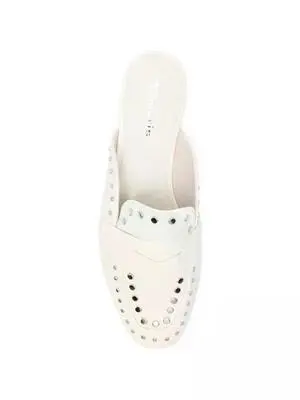 TAMARIS Leather Mules - Neutrals