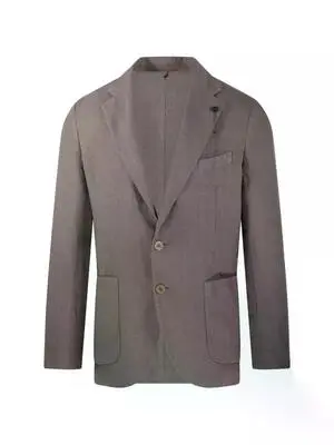 SANTANIELLO Buttoned Pocket Blazer - Grey