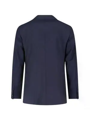 Caruso Double-breasted Suit - Blue