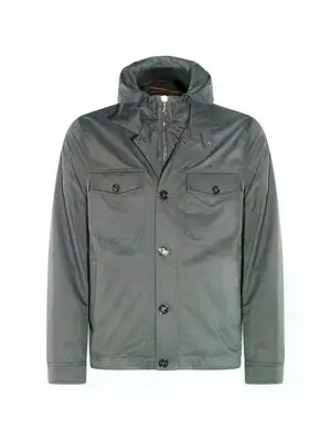 MOORER Jacket With Flap Pockets - Grey