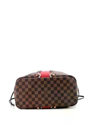 LOUIS VUITTON Neverfull Nm Limited Edition Damier Karakoram Mm Tote Bag - Brown