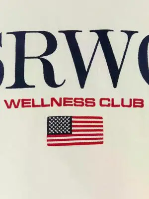 Sporty & Rich Embroidered Crew-neck Sweatshirt