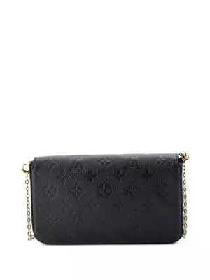 LOUIS VUITTON Felicie Pochette Monogram Empreinte Leather Crossbody Bag - Black