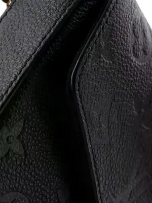 LOUIS VUITTON Felicie Pochette Monogram Empreinte Leather Crossbody Bag - Black