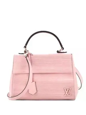 LOUIS VUITTON Cluny Top Handle Bag Epi Leather Mini Satchel - Pink