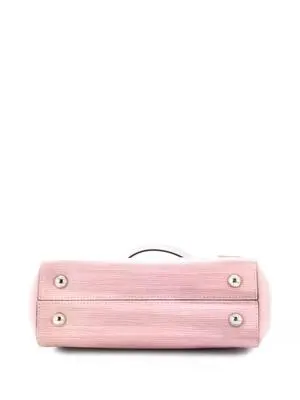 LOUIS VUITTON Cluny Top Handle Bag Epi Leather Mini Satchel - Pink