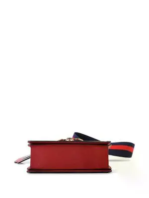 Gucci Queen Margaret Top Handle Gg Coated Canvas Small Satchel - Blue
