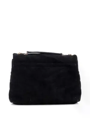 Saint Laurent Loulou Matelasse Chevron Small Shoulder Bag - Black