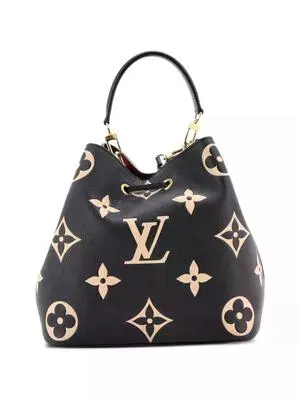 LOUIS VUITTON Neonoe Handbag Bicolor Monogram Empreinte Giant Mm - Black