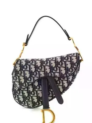 Dior Saddle Handbag Oblique Canvas Mini Shoulder Bag