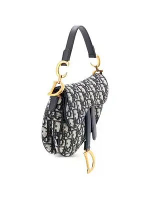 Dior Saddle Handbag Oblique Canvas Mini Shoulder Bag
