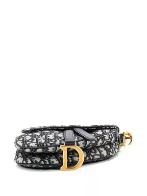 Dior Saddle Handbag Oblique Canvas Mini Shoulder Bag