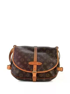 LOUIS VUITTON Saumur Handbag Monogram Canvas 30 - Brown