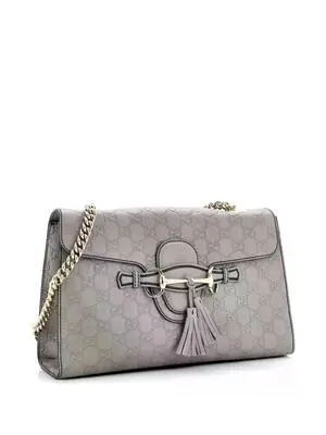 Gucci Emily Chain Flap Bag Sisma Leather Medium
