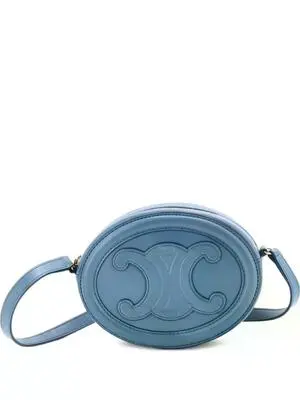 Celine Triomphe Oval Mini Crossbody Bag - Blue