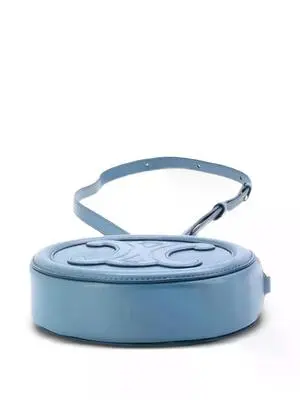 Celine Triomphe Oval Mini Crossbody Bag - Blue