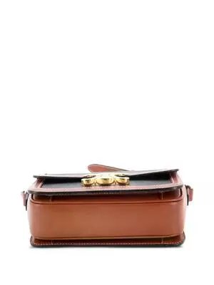 Celine Triomphe Coated Canvas Teen Shoulder Bag - Brown