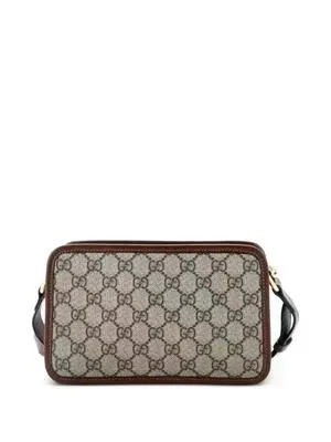 Gucci Interlocking G Patch Camera Bag Gg Coated Canvas Mini