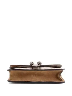 Gucci Dionysus Gg Coated Canvas Small Shoulder Bag With Crystal Embellished Metal - Brown