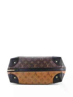 LOUIS VUITTON Triangle Softy Hobo Bag Reverse Monogram Canvas