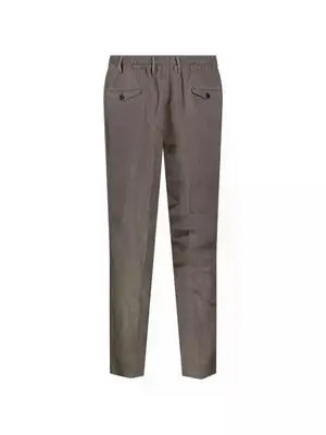 SANTANIELLO Irno Pleated Trousers - Brown