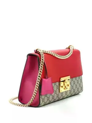 Gucci Padlock Gg Coated Canvas And Leather Shoulder Bag - Multicolour