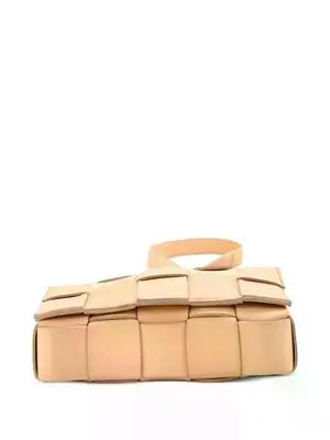 Bottega Veneta Cassette Maxi Intrecciato Small Crossbody Bag - Neutrals