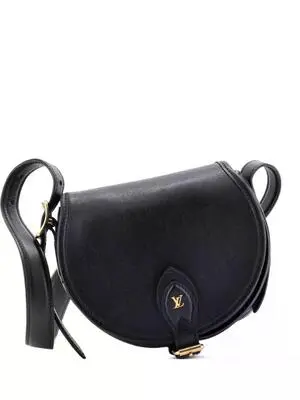 LOUIS VUITTON Tambourin Nm Leather Crossbody Bag - Black