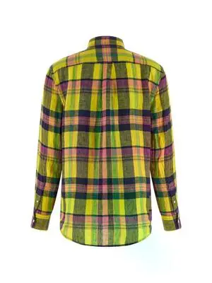 Polo Ralph Lauren Check Embroidered Linen Shirt
